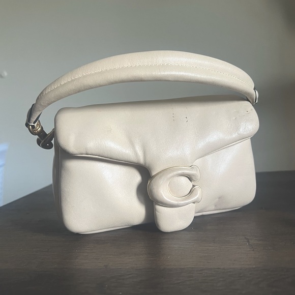 Bags | Coach Tabby 18 In Ivory | Poshmark